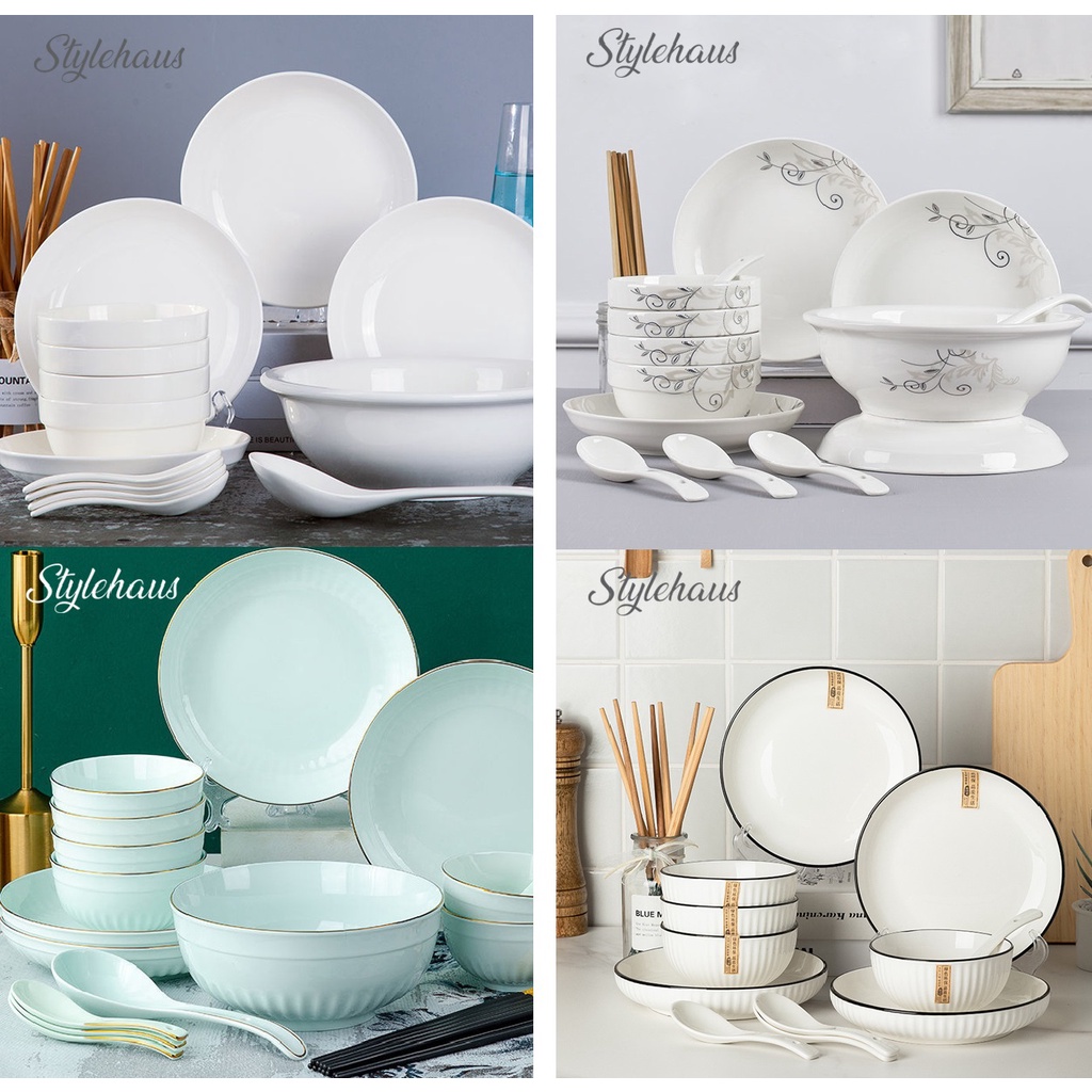 Nordic Home Dinner Sets (6 options Available) | Shopee Malaysia