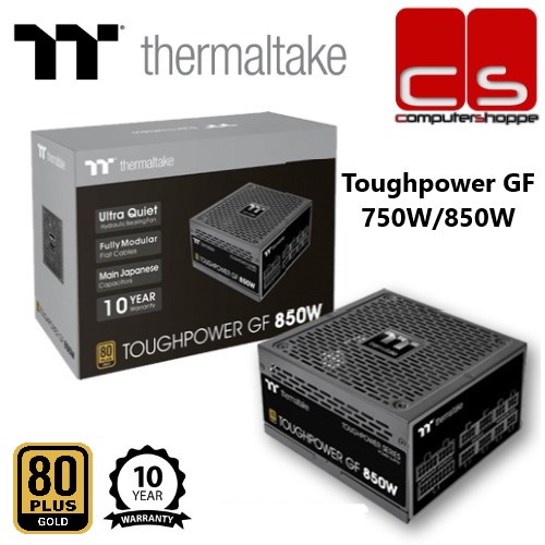 Thermaltake Toughpower GF Series 80 PLUS Gold Full Modular Power Supply - 750w/850w | Shopee ...