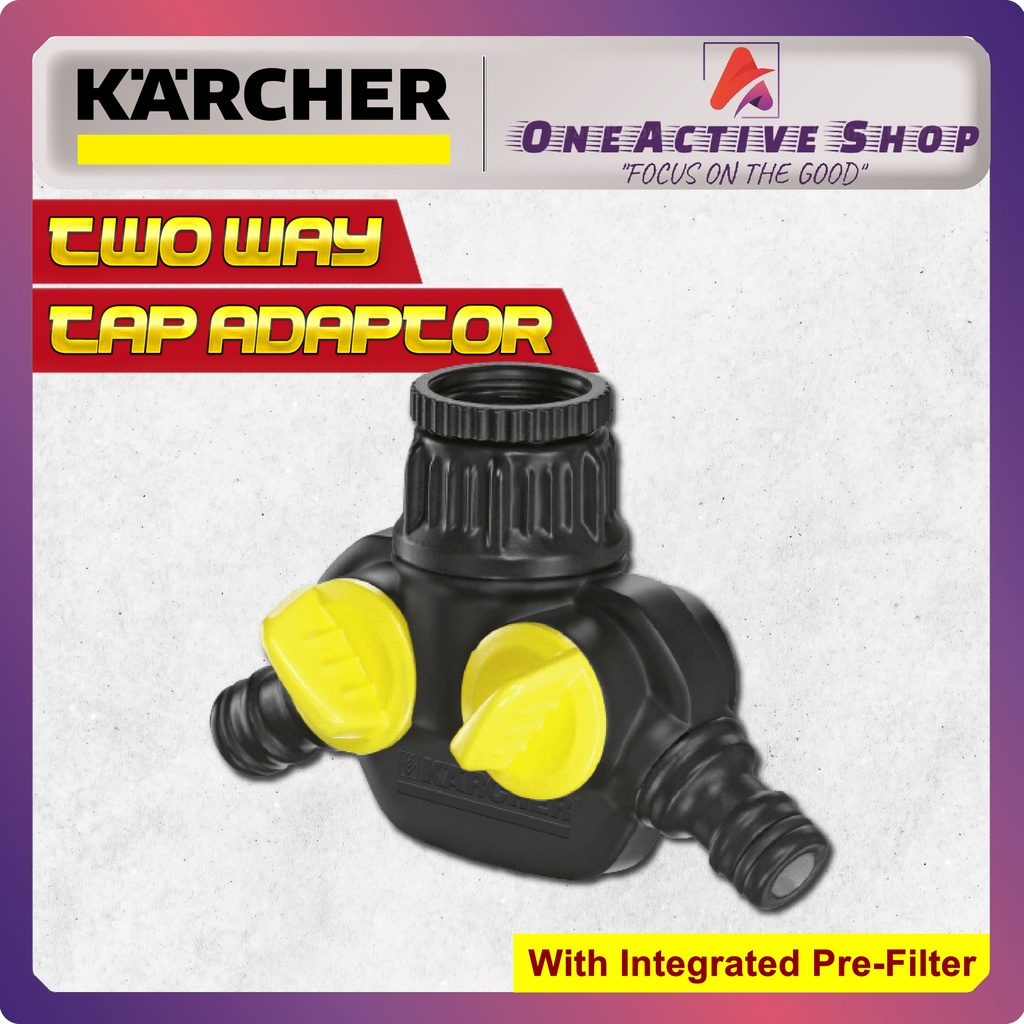 KARCHER 2 Way Tap Adaptor 2.645-199.0 ( KARCHER GARDEN HOSE CONNECTOR ...