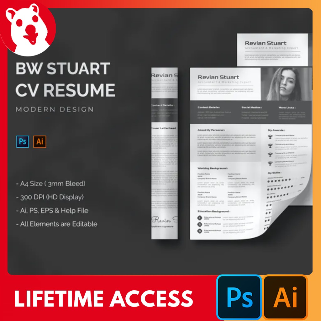 BW Stuart - CV Resume Template | Shopee Malaysia