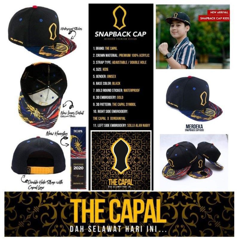 New Design Capal Merdeka Snapback Cap Kids Edition Limited Stock ...