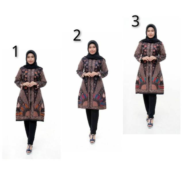 Tunik Toraja Songket Zipper Front Batik Busui Friendly Tunic Muslim ...
