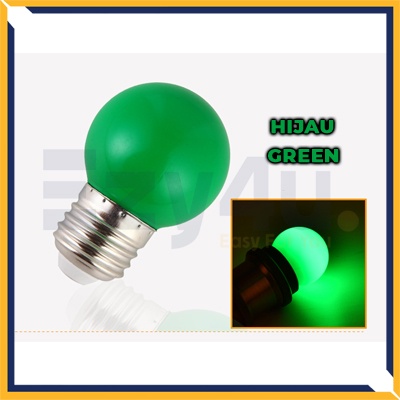 Lampu Raya LED Color Bulb 3W CLEAR WARM WHITE COLOURS E27 B22 BASE ...