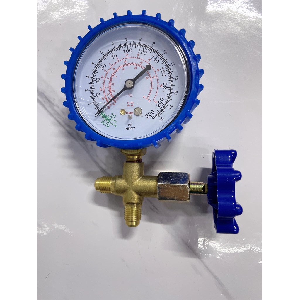 Manifold Gauge gas meter aircond with 3pcs Charging Hose Set R410a R32 ...