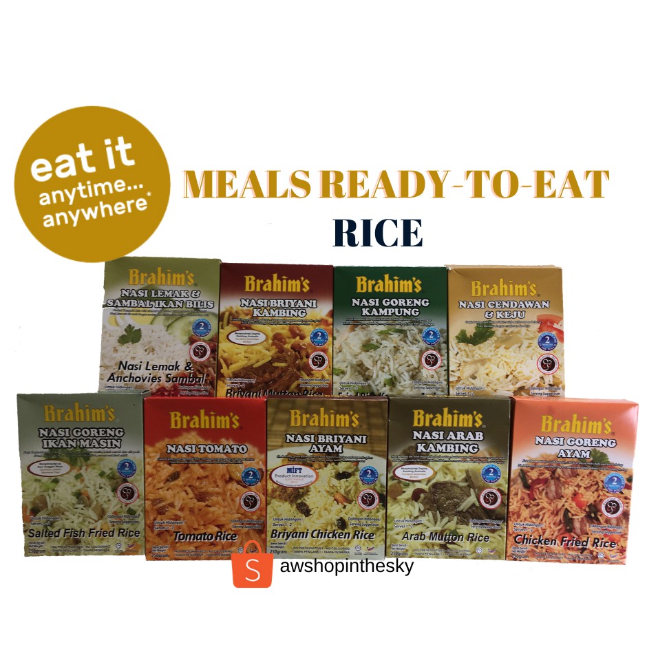 BRAHIM'S READY STOCK_MEALS READY TO EAT RICE_READY TO EAT RICE BRAHIMS ...