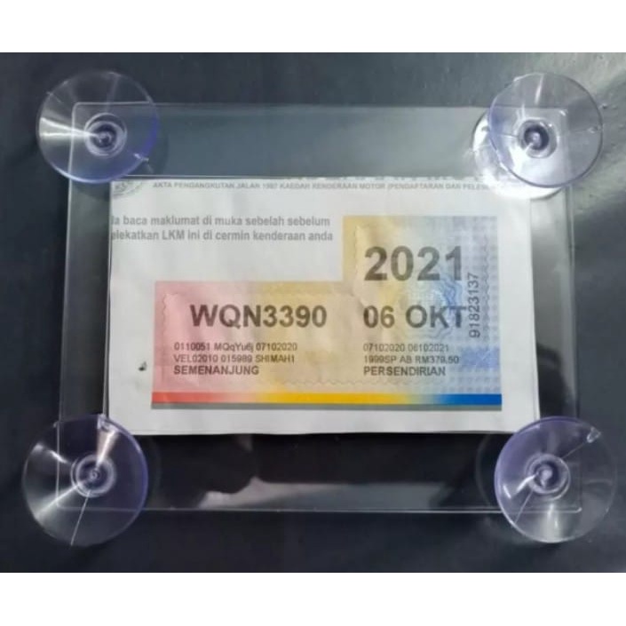 READY STOCK Road Tax Holder / Roadtax Stiker/ RFID Holder Car ...