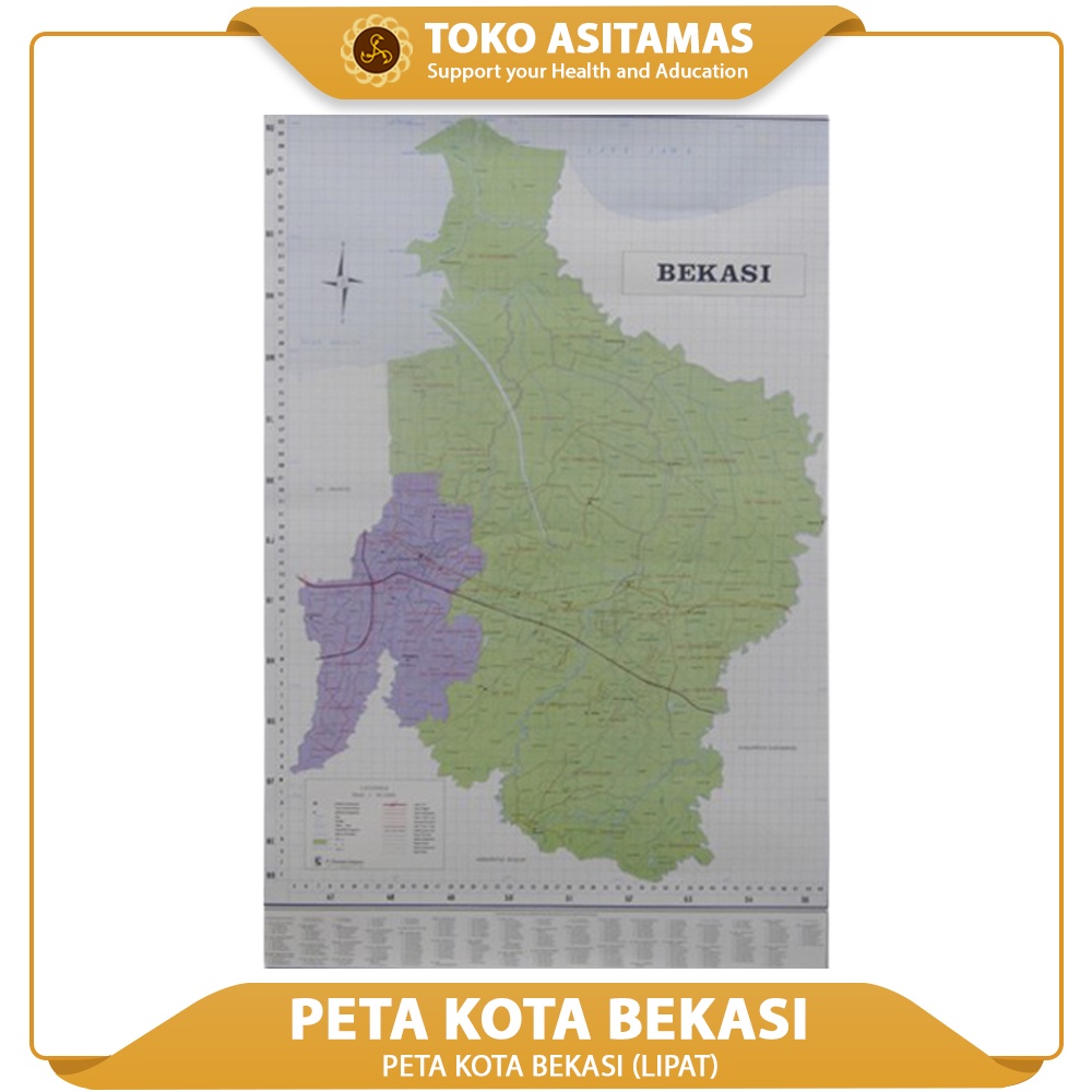 Bekasi City Map (Folding) | Shopee Malaysia