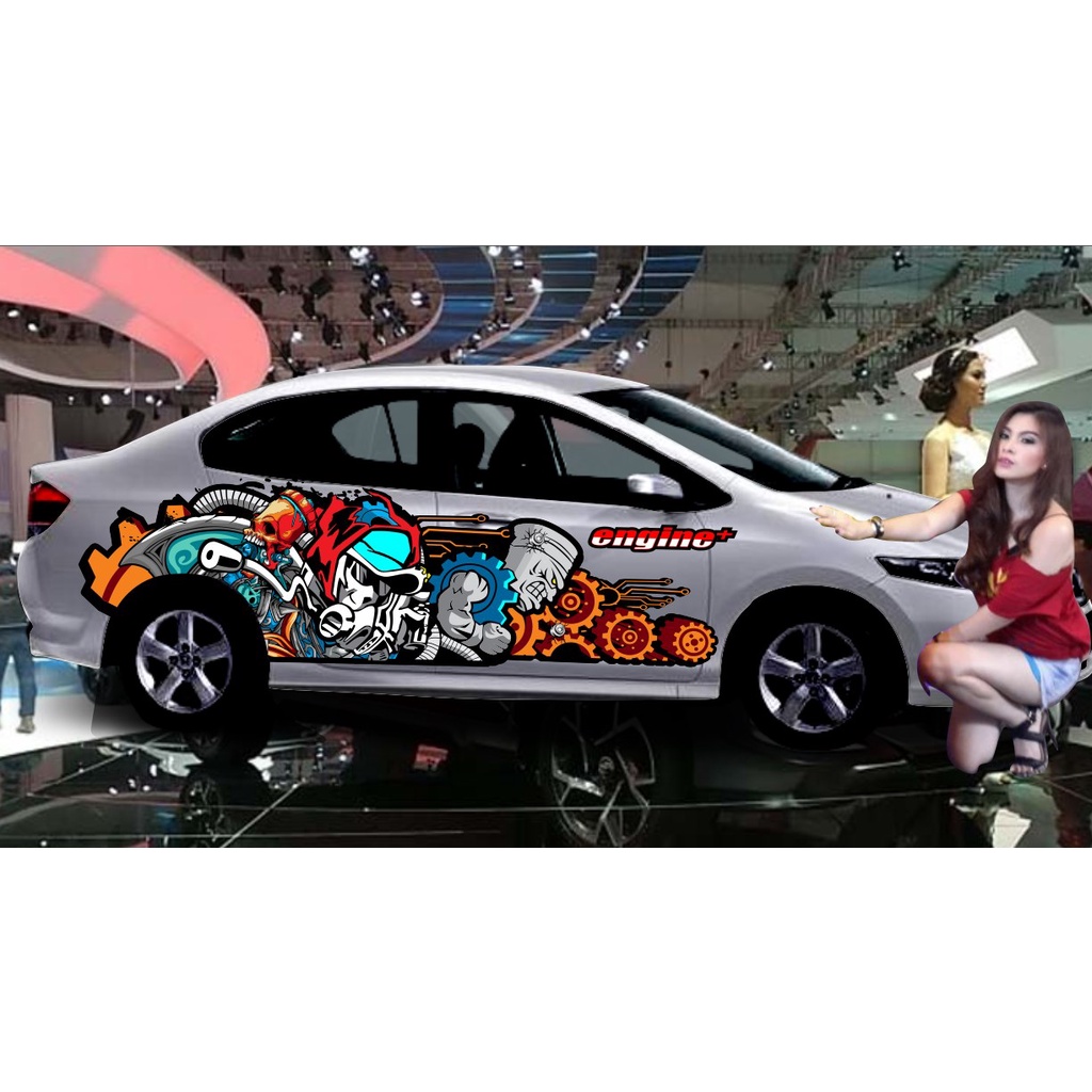 STICKERS SEDAN COROLLA ALTIS, BALENO, ALL NEW CITY, HONDA CIVIC, TOYOTA ...