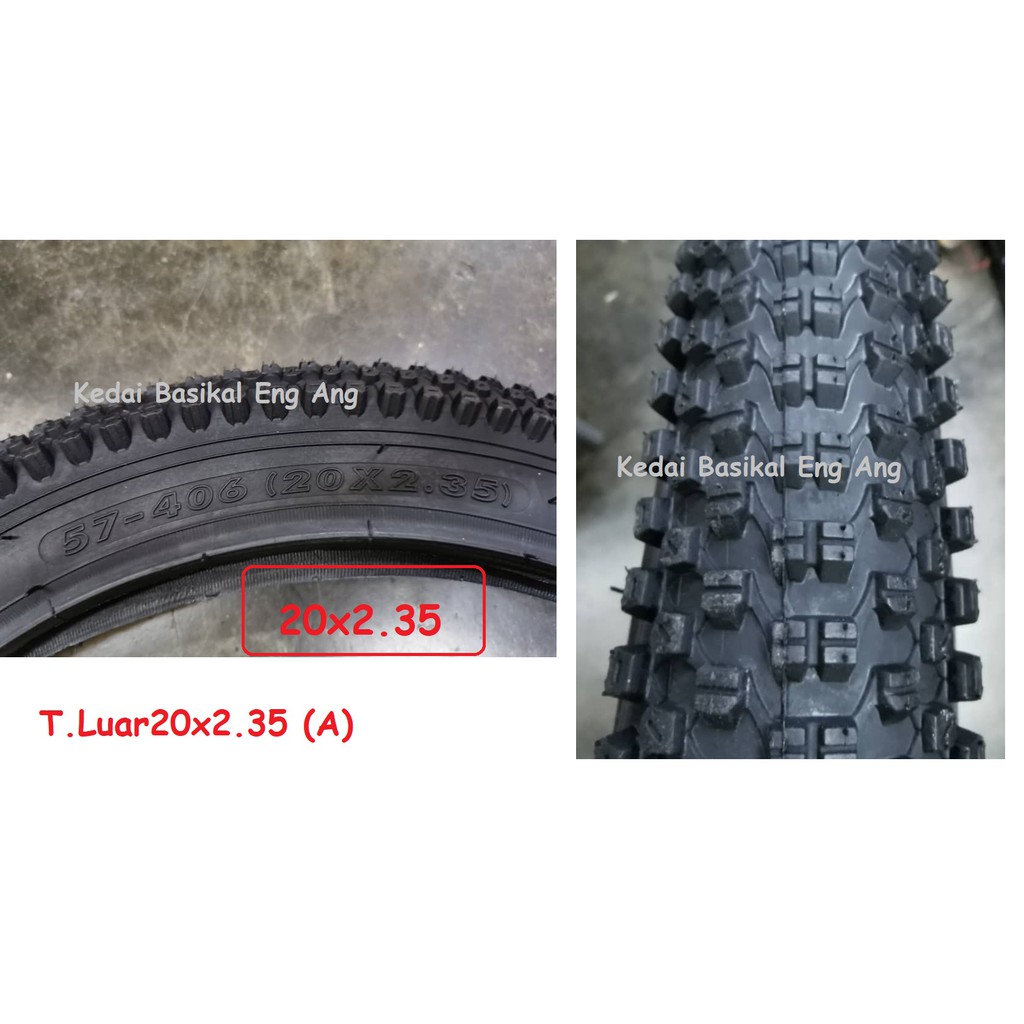20" x 2.125,20x2.25 Tayar luar dan dalam basikal BMX dan tayar lebar ...