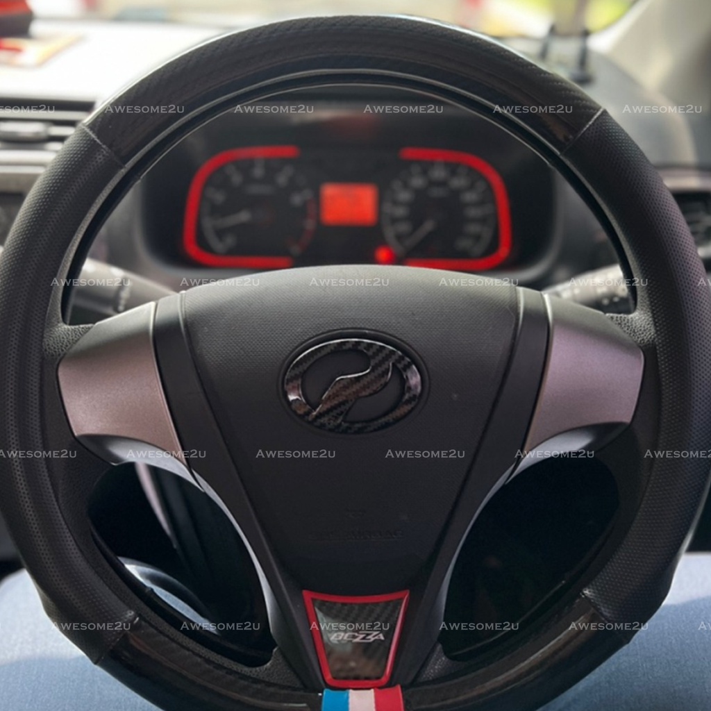 Awesome2u Perodua Bezza Steering Wheel Logo Emblem Frame Trim ...