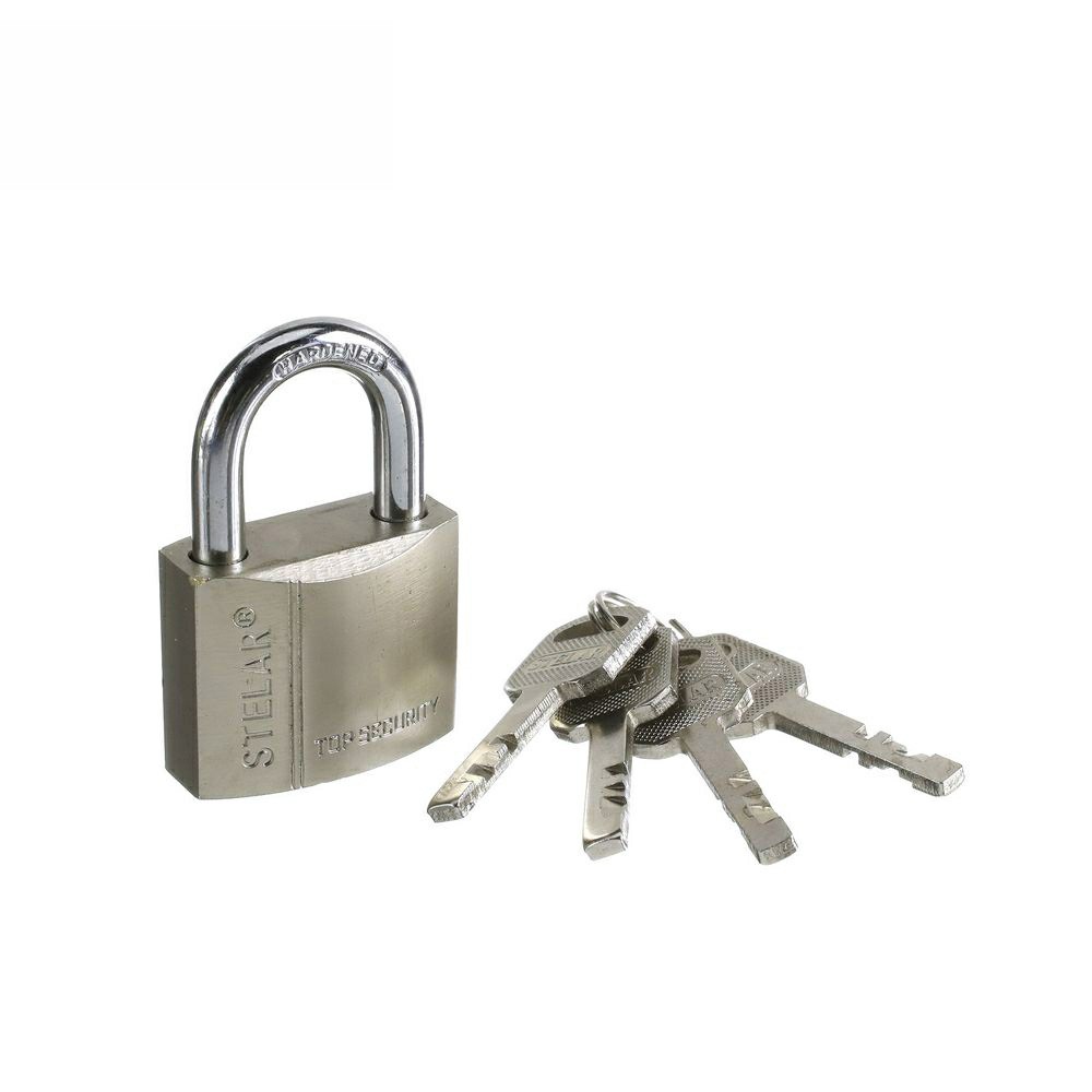 STELAR Heavy-Duty Stainless-Steel Padlock (40mm) | Shopee Malaysia