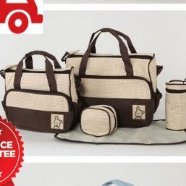 READY STOCK 5 in 1 mommy diapers baby beg😊beg ibu anak/beg bersalin/beg ...