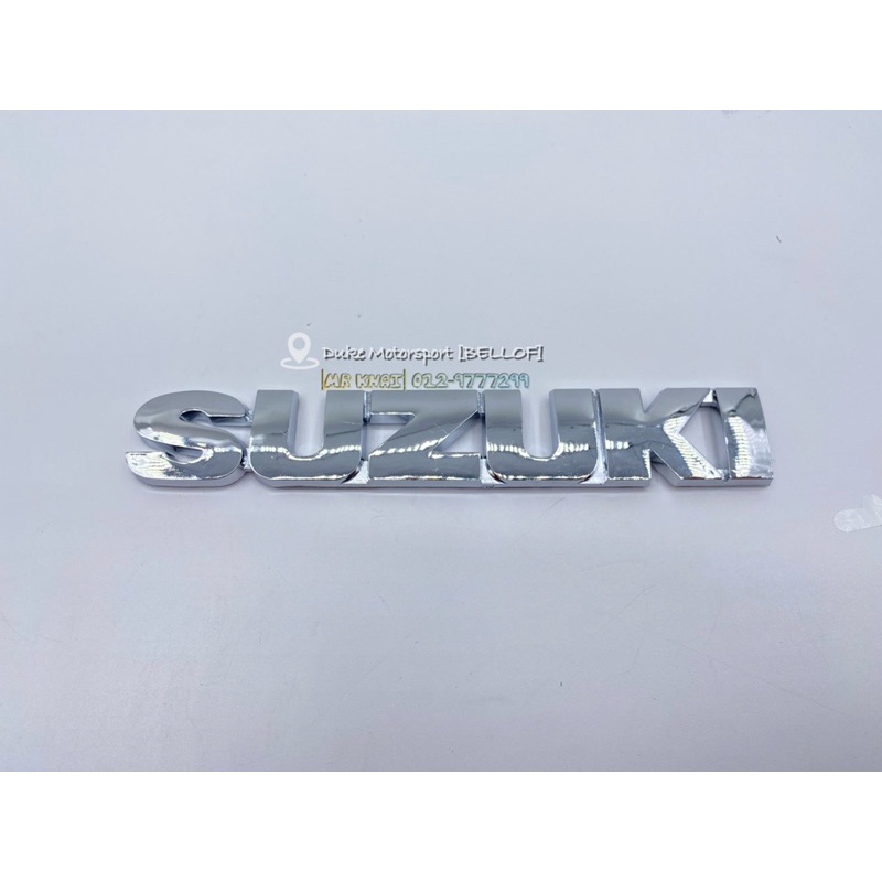 SUZUKI Emblem Logo Wording Car Trunk Letter Badge Universal Chrome ...