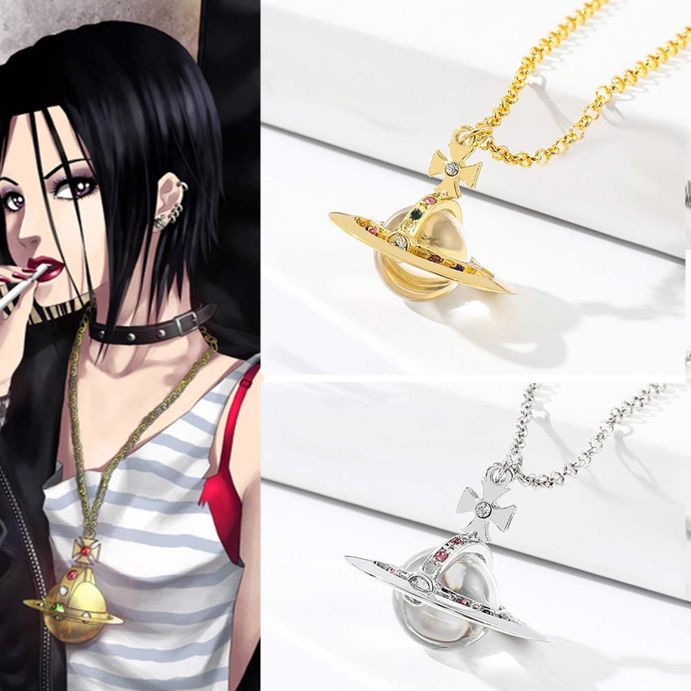 Anime Aana Necklace Honjo Ren NANA Same Paragraph Crystal Glass Saturn ...
