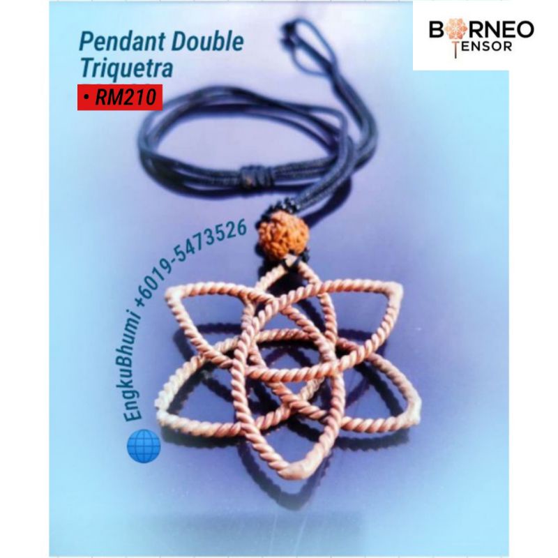 KALUNG PENDANT DOUBLE TRIQUETRA TENSOR RINGS TEMBAGA COPPER TENSOR RING ...