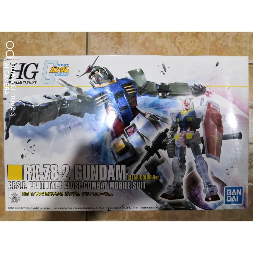 (HGUC)Bandai RX-78-2 Gundam Clear Color Ver. | Shopee Malaysia