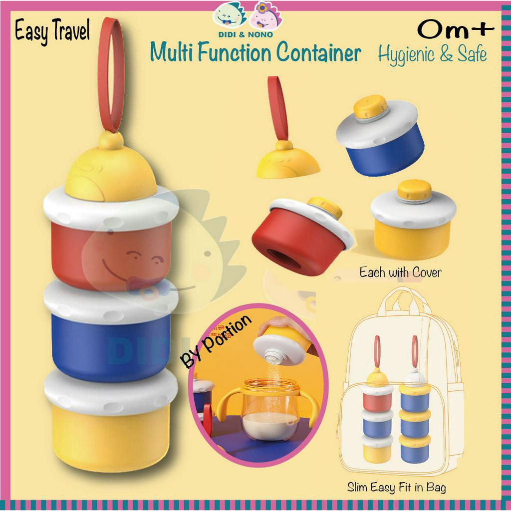 3 Levels portable multi function containers Children Milk Powder ...