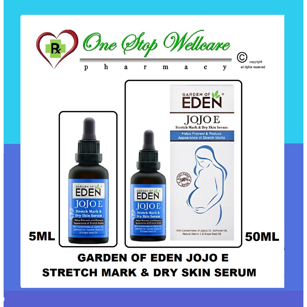 GARDEN OF EDEN JOJO E STRETCH MARK & DRY SKIN SERUM 50ML (EXP:03/2026 ...