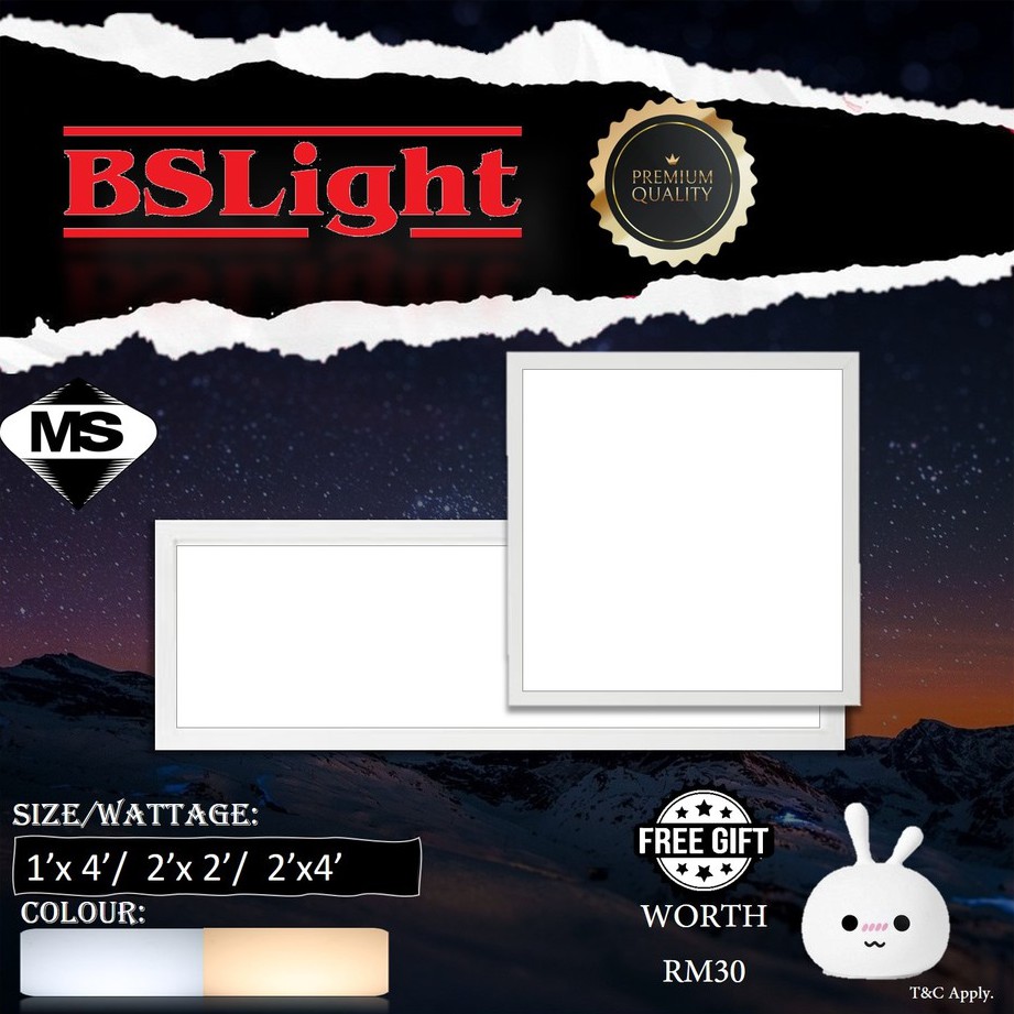 [SIRIM]🏭LED Panel Light 🏢Office Light🏢 (Daylight/coolwhite) - BSLight ...