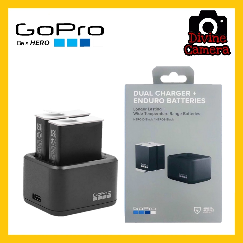 GoPro Hero 11 & Hero 10 & Hero 9 Dual Battery Charger + Enduro ...