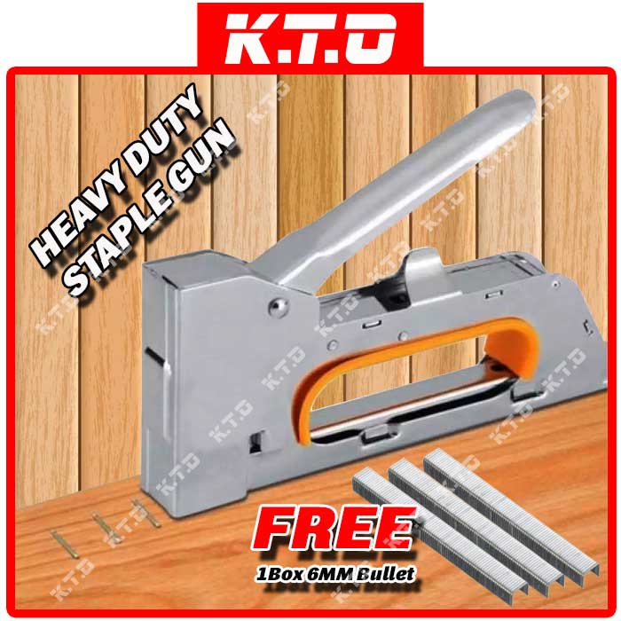 HEAVY DUTY TACKER STAPLE GUN STAPLER GUN STAPLING NAIL For FASTENING ...