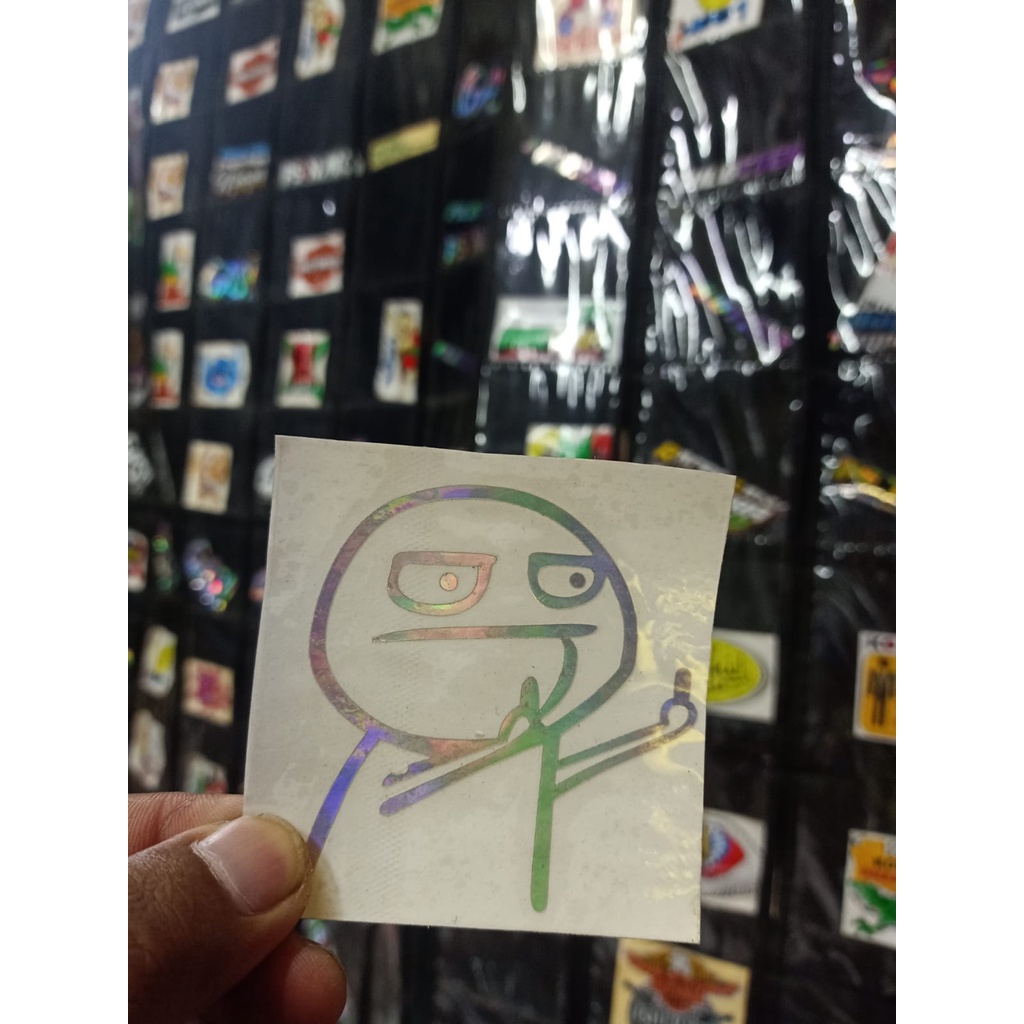Fucek CUTTING STICKER/STICKER, VIRAL MIDDLE FINGER MEME | Shopee Malaysia