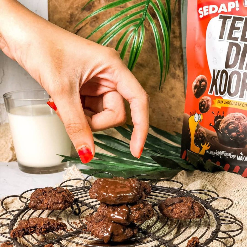 TEEGA DIP COOKIES DARK CHOCOLATE 100G | Shopee Malaysia