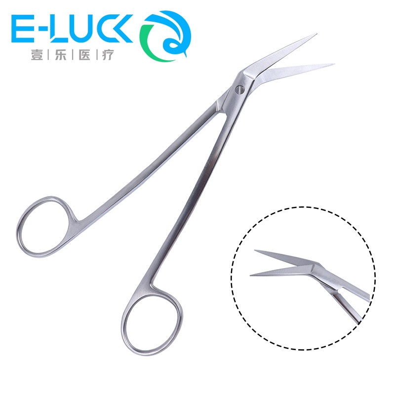 Dental Angled Scissors Sharp Elbow Small Scissors Lateral bending ...