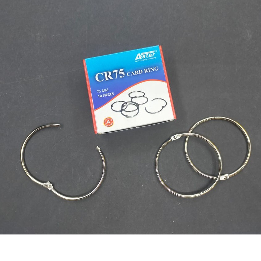ASTAR Card Ring Paper Book Rings Binding Ring Binder Ring Key Ring ...