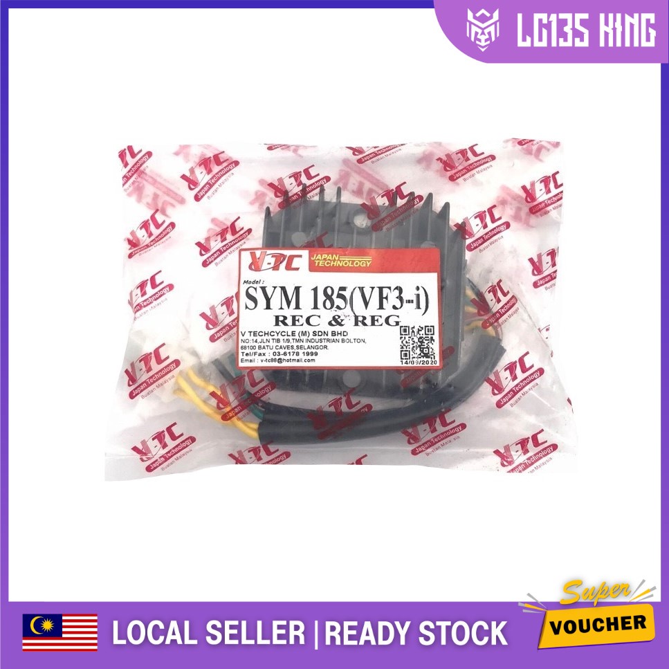 SYM VF3I 185 VF3I-185 VF3 185 RECTIFIER REGULATOR KATAO KATAU VTC | Shopee Malaysia