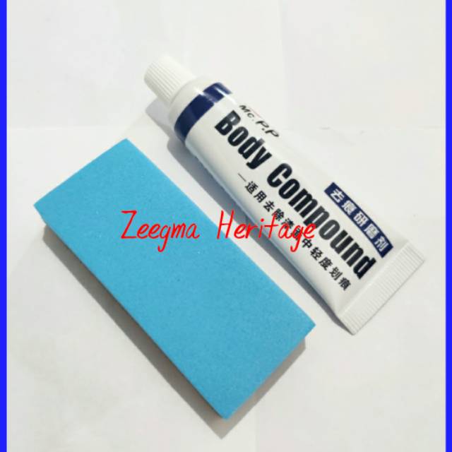 Body Compound Polishing Compound Plus Sponge | Shopee Malaysia