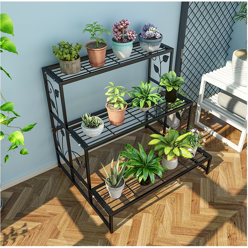 Succulents Ladder Plant Rack Stainless Steel Flower Rack For Indoor ...