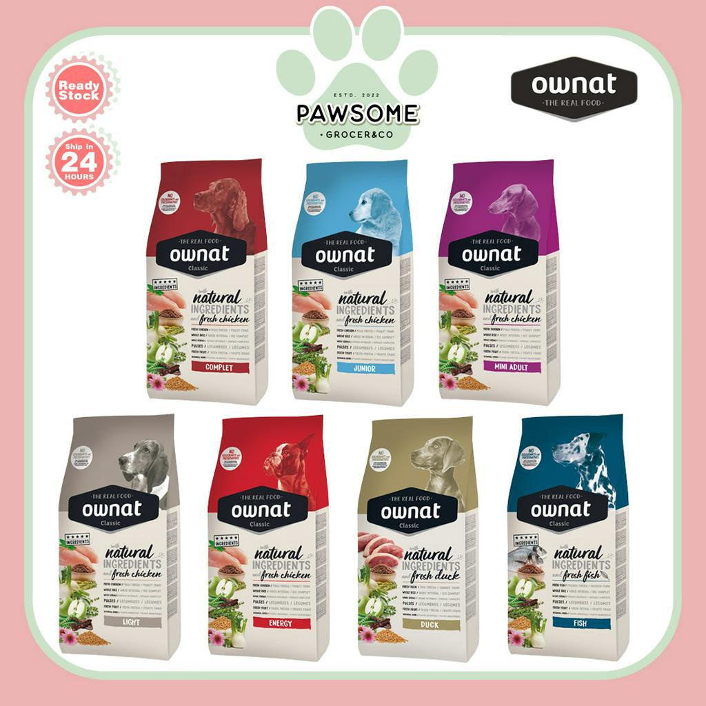 OWNAT Classic Dog Food 4kg - Junior/Mini Adult/Complet/Fish/Lamb&Rice/Light | Shopee Malaysia
