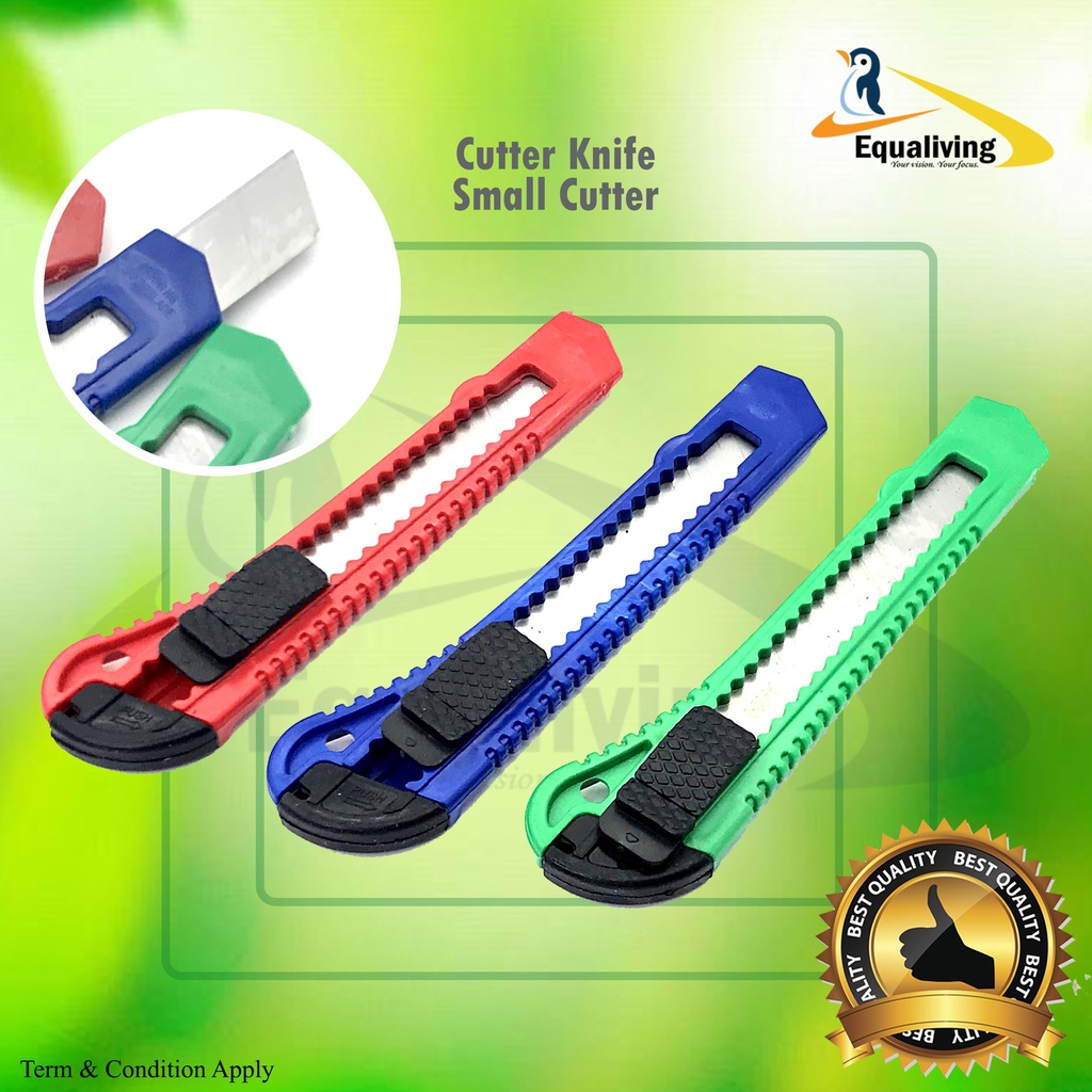 15cm Utility Cutter Knife Small Cutter Blade Refill Wallpaper Office School Workplace Mata Pisau ...