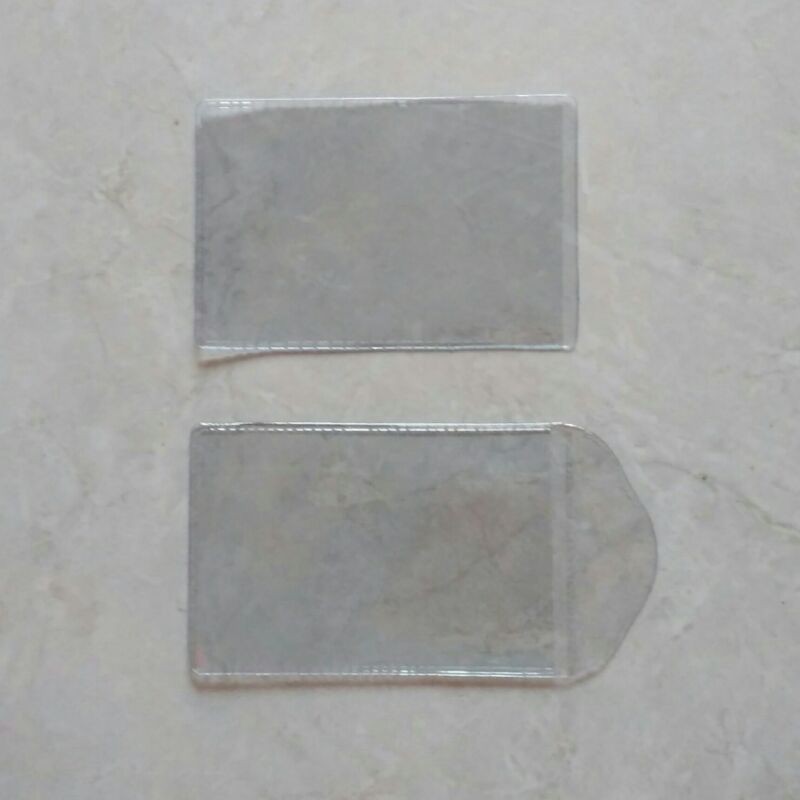 Plastic Mica Cover, Thick Clear Transparent Id Card KTP ATM Card ...