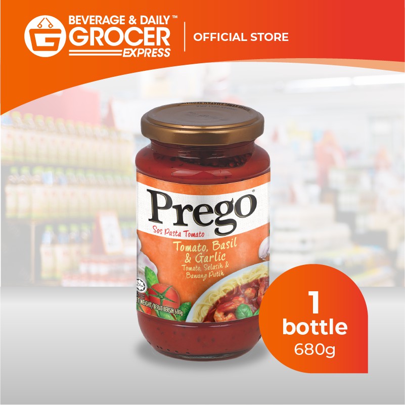 Prego Tomato Basil & Garlic Sauce ( 1 x 680g ) 1 Bottle | Shopee Malaysia