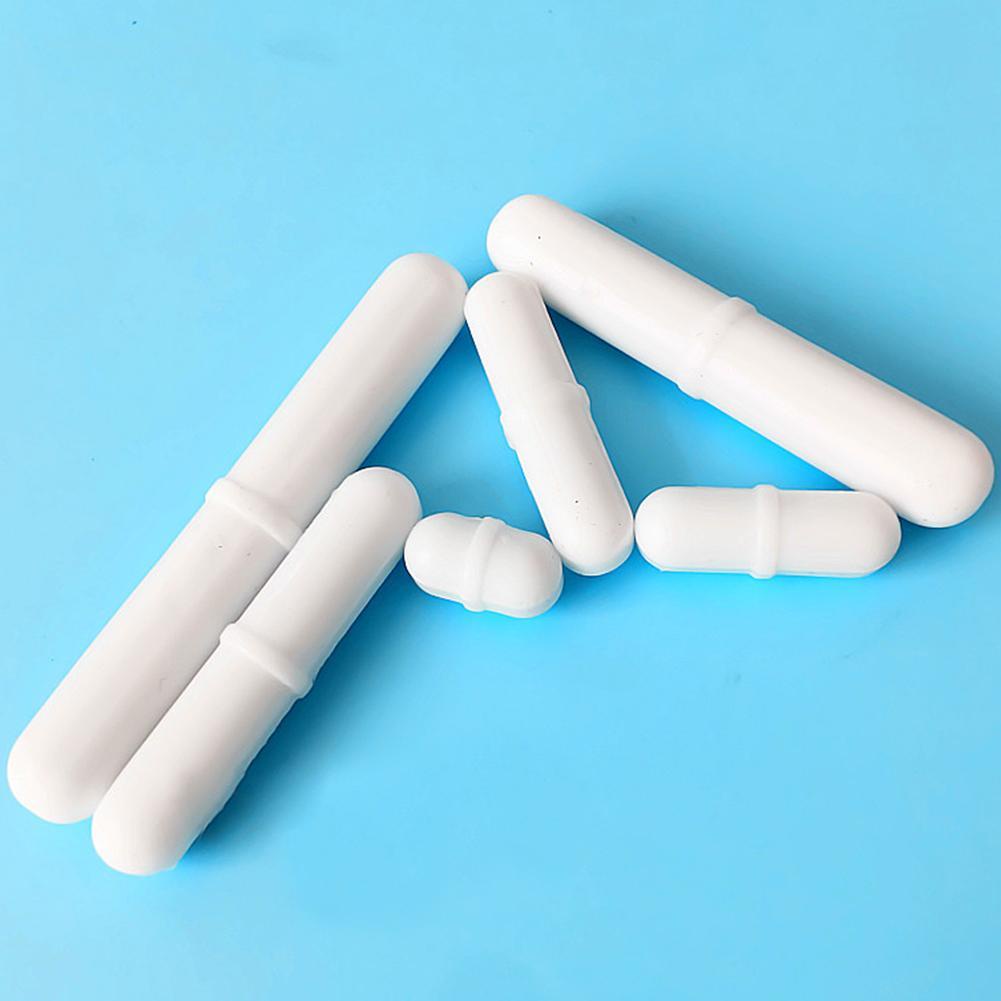Mixed Size PTFE Magnetic Stirrer Mixer Stir Bar White Color B9F7 ...