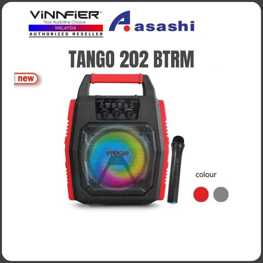Vinnfier FlipGear Tango 202 PRO BTRM TWS Super FM Radio Wireless Portable Bluetooth Speaker Free ...