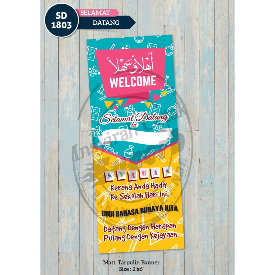 BANTING PINTU KELAS (SELAMAT DATANG / WELCOME) PELBAGAI DESIGN | Shopee ...