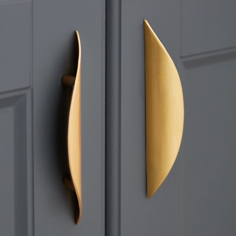 Copper Gold Cabinet Handles Drawer Knobs Kitchen Handles Cupboard Door ...