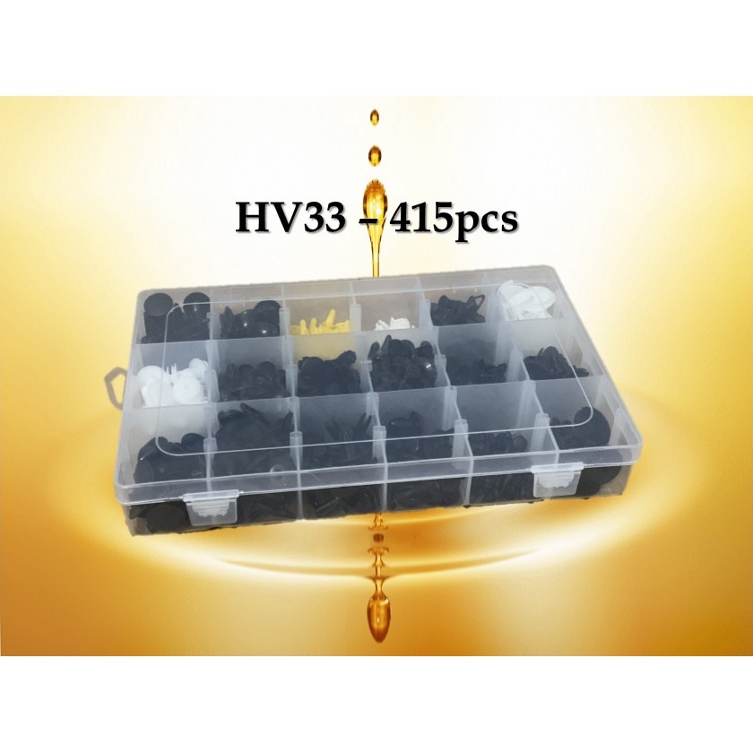 415pcs - Car Clip Trim Kit Car Push Pin Rivet Bumper Clips Door Panel ...