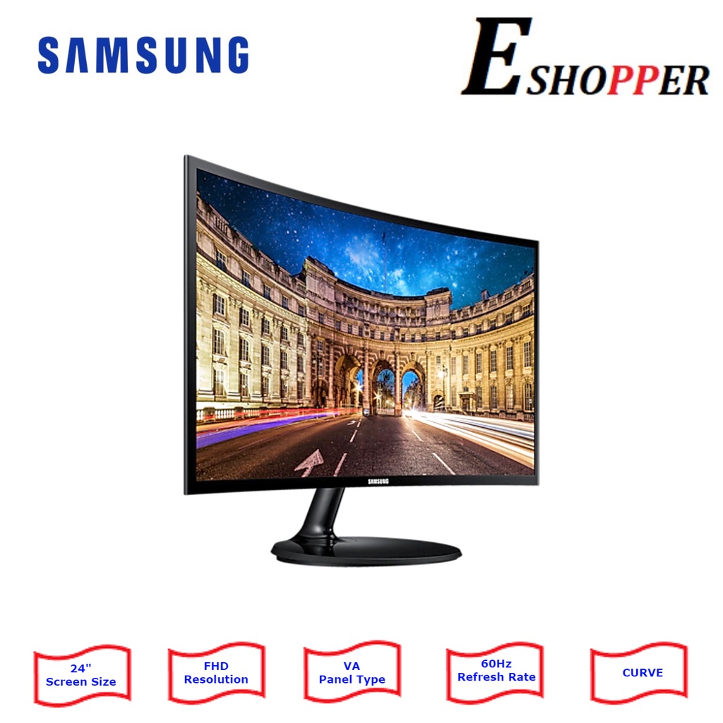 SAMSUNG 24" CURVED MONITOR CF390 WITH SUPER SLIM AND SLEEK DESIGN ...