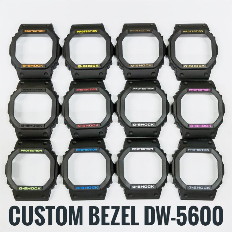 CUSTOM FIT DW-5600 GW-B5600 BEZEL. BLACK COLOUR.FREE TOOLS | Shopee ...