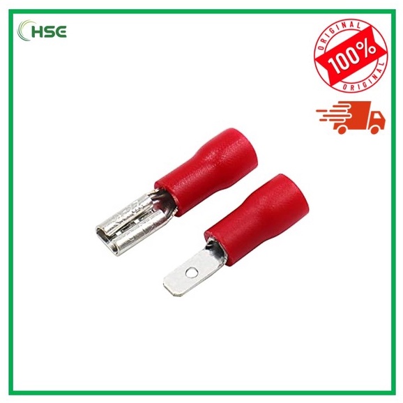[100 PCS] KST Vinyl-Insulated Male/Female Disconnector 1.5mm²/2.5mm² ...
