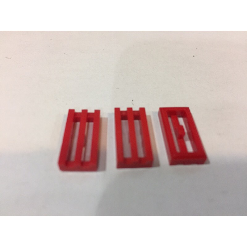 Authentic Lego Tile, Modified 1 x 2 Grille with Bottom Groove Lot (3 ...