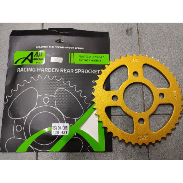 AJI RACING 428 RSX150 RS150 CBR150 Gold Heavy Duty Sprocket ORIGINAL ...