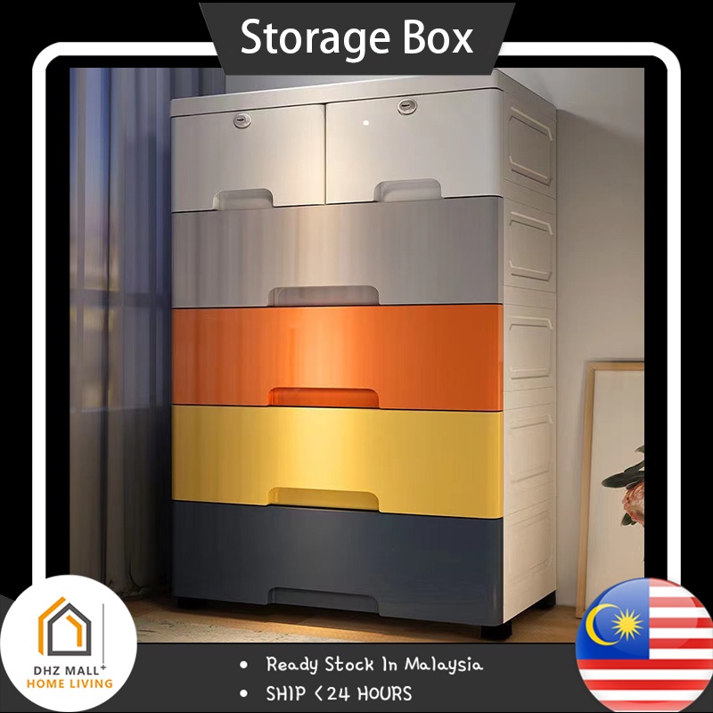Drawer baju almari baju budak Large drawer storage cabinet storage box ...