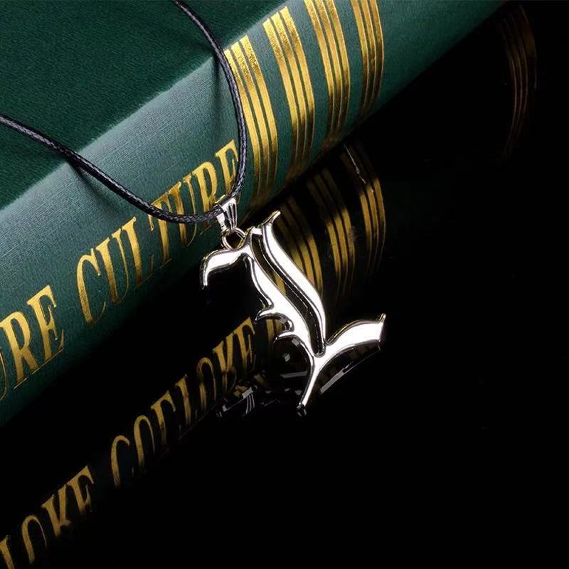 Anime Death Note Notebook Set Leather Journal and Necklace Feather Pen ...