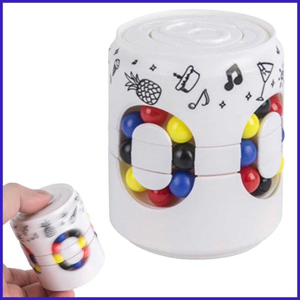 Cans Magic Bean Cube Creative Finger Cube Jigsaw Puzzle Toy Spinner ...