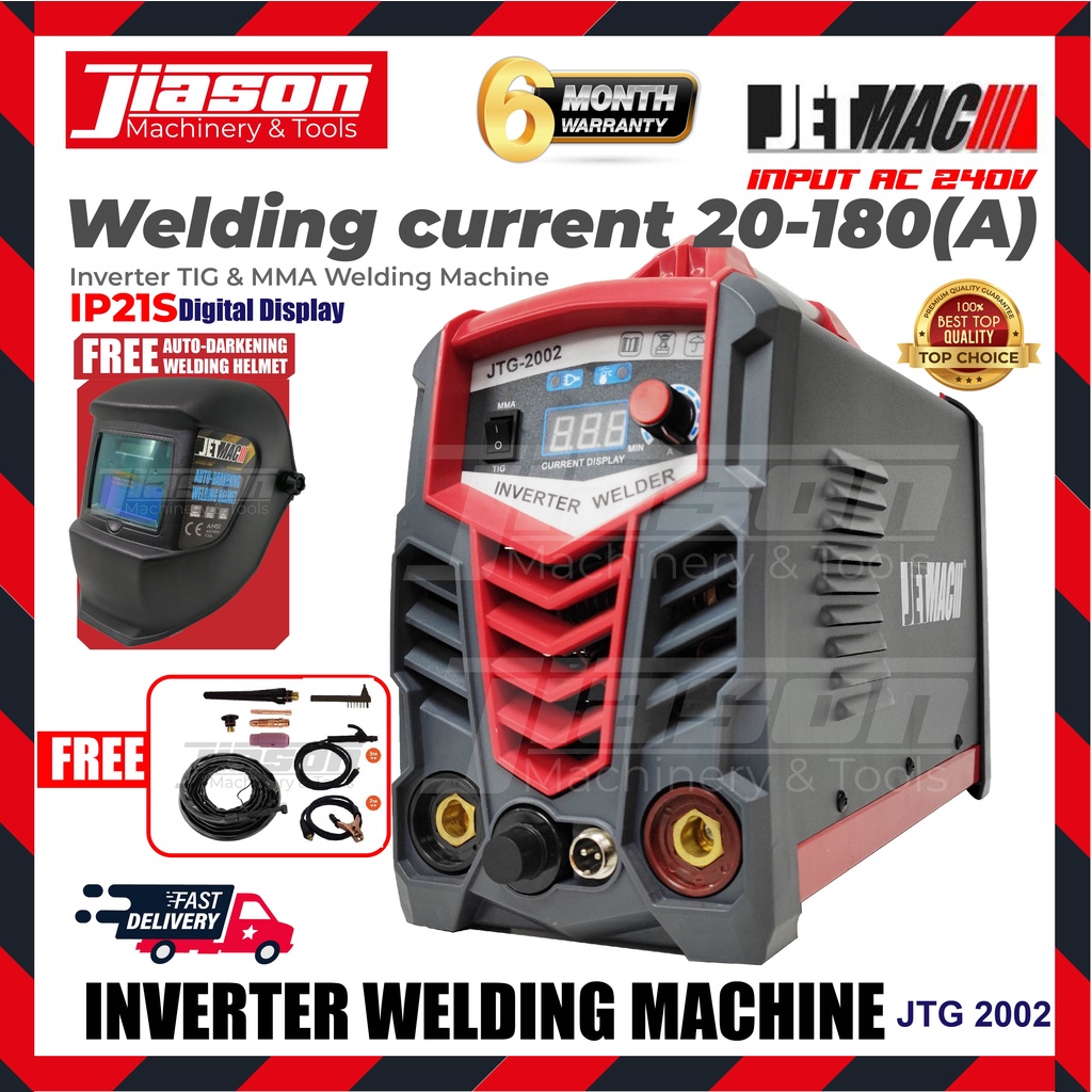 JETMAC JTG 2002 / JTG2002 / JTG-2002 Inverter TIG Welding Machine 20 ...